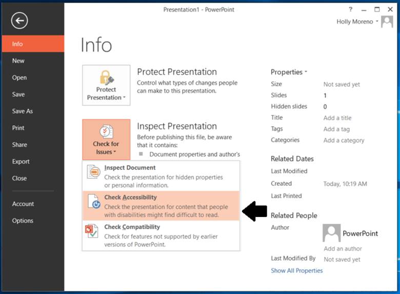 Accessible PowerPoint documents - Accessible document guides - Office ...